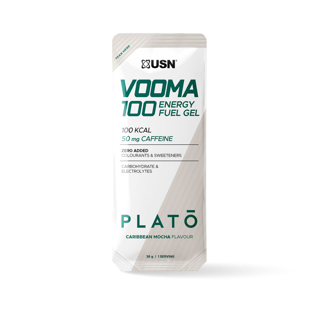 Plato x USN Vooma 100 Energy Gel – Caribbean Mocha | Platō Coffee